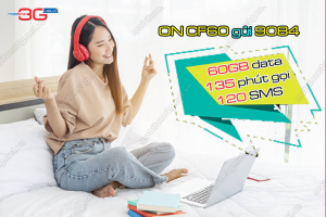 CF60 MobiFone đăng ký có ngay 2GB/ngày, 135 phút gọi chỉ 60k
